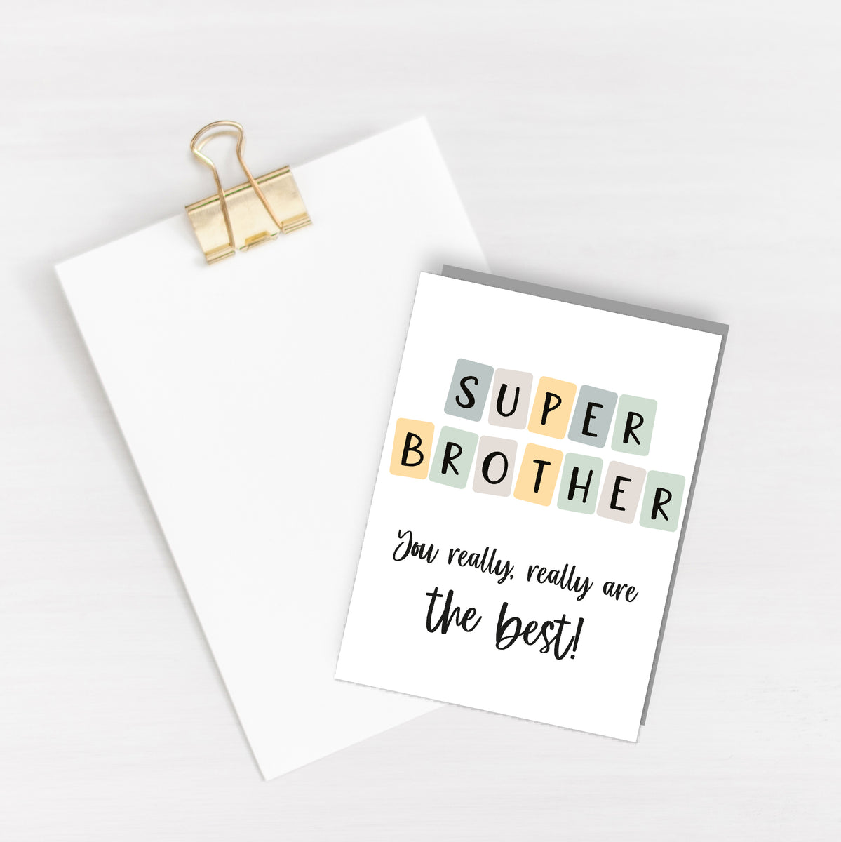 Super Brother Card – Três Paper + Co